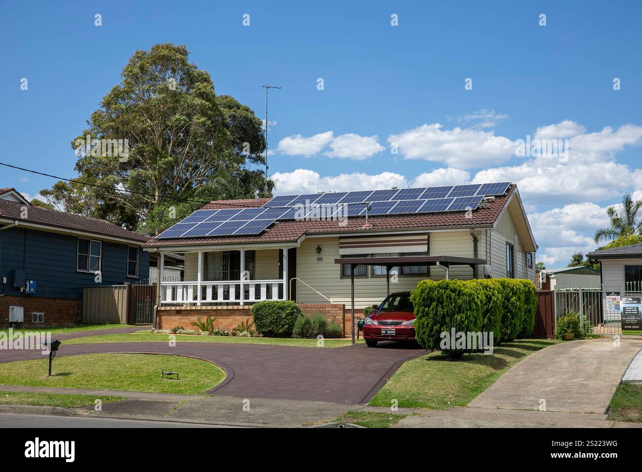 Western Sydney Australia, traditional single level bungalow style home ...