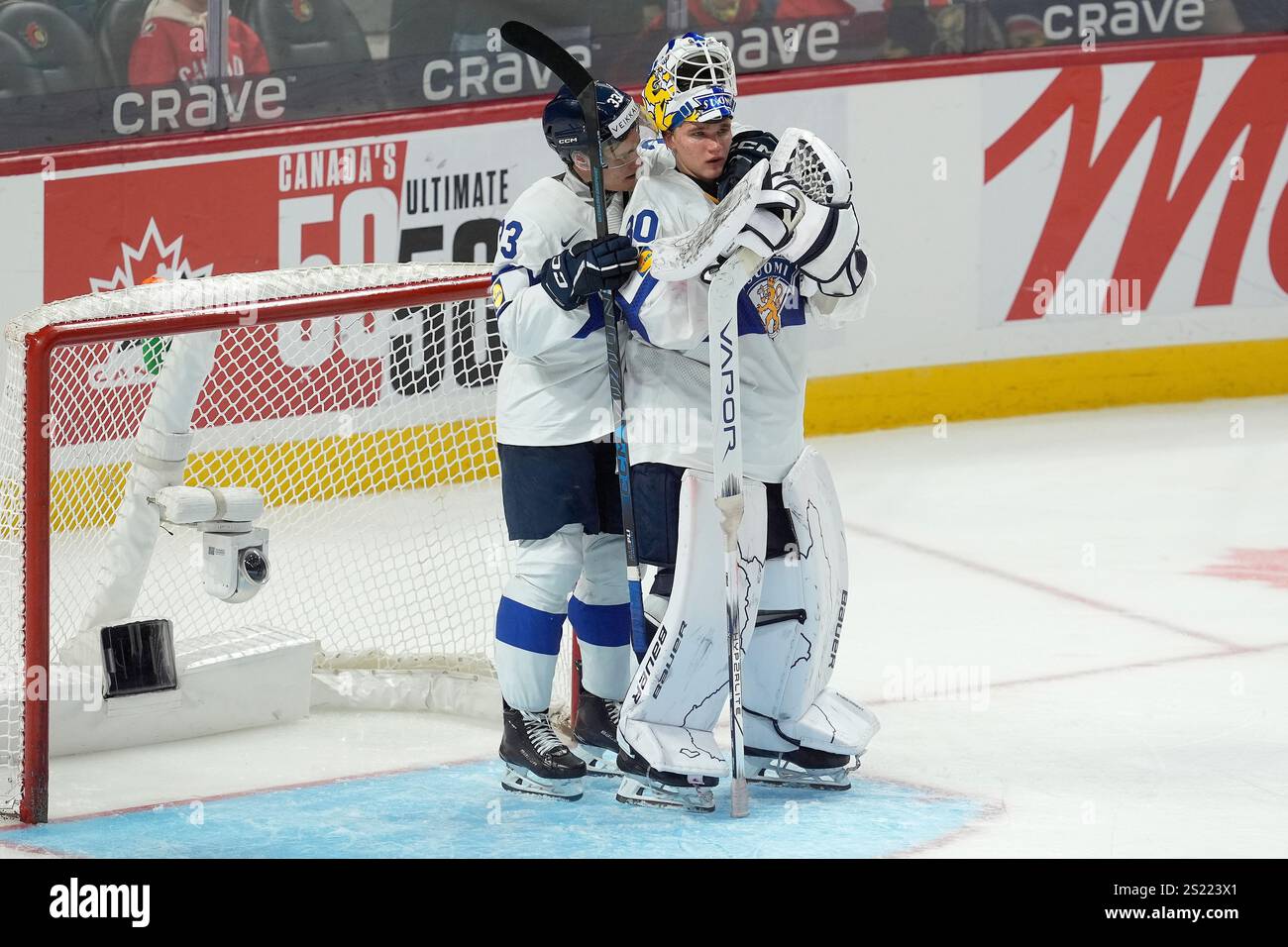 Ottawa, Canada. 05th Jan, 2025. Finland defenceman Aron Kiviharju (33 ...
