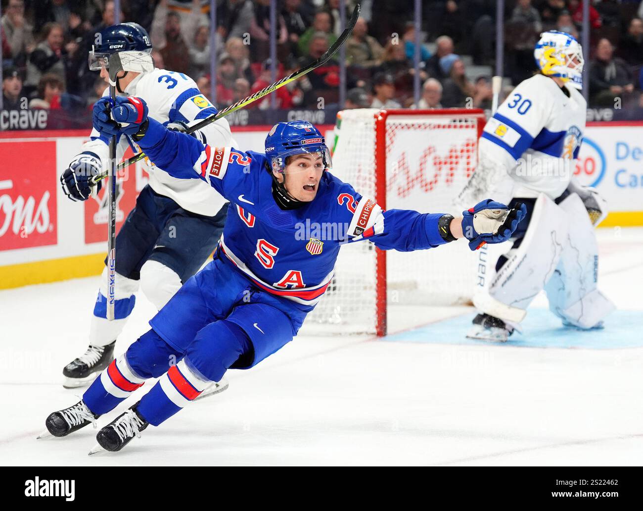 USA forward Teddy Stiga (2) celebrates scoring the game-winning goal on ...