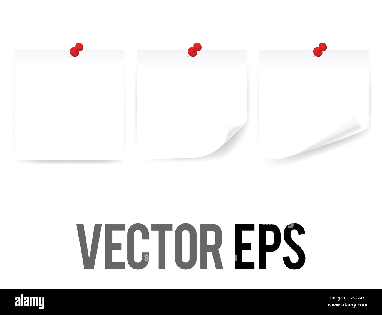 The isolated blank white memo notepad paper with shadow Stock Vector ...