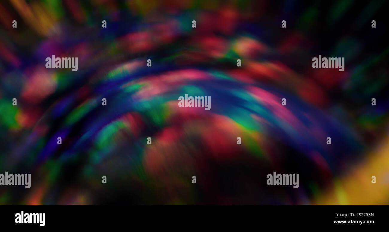 Bokeh color blinking. Shimmering shine. Ray pass through faceted arc ...