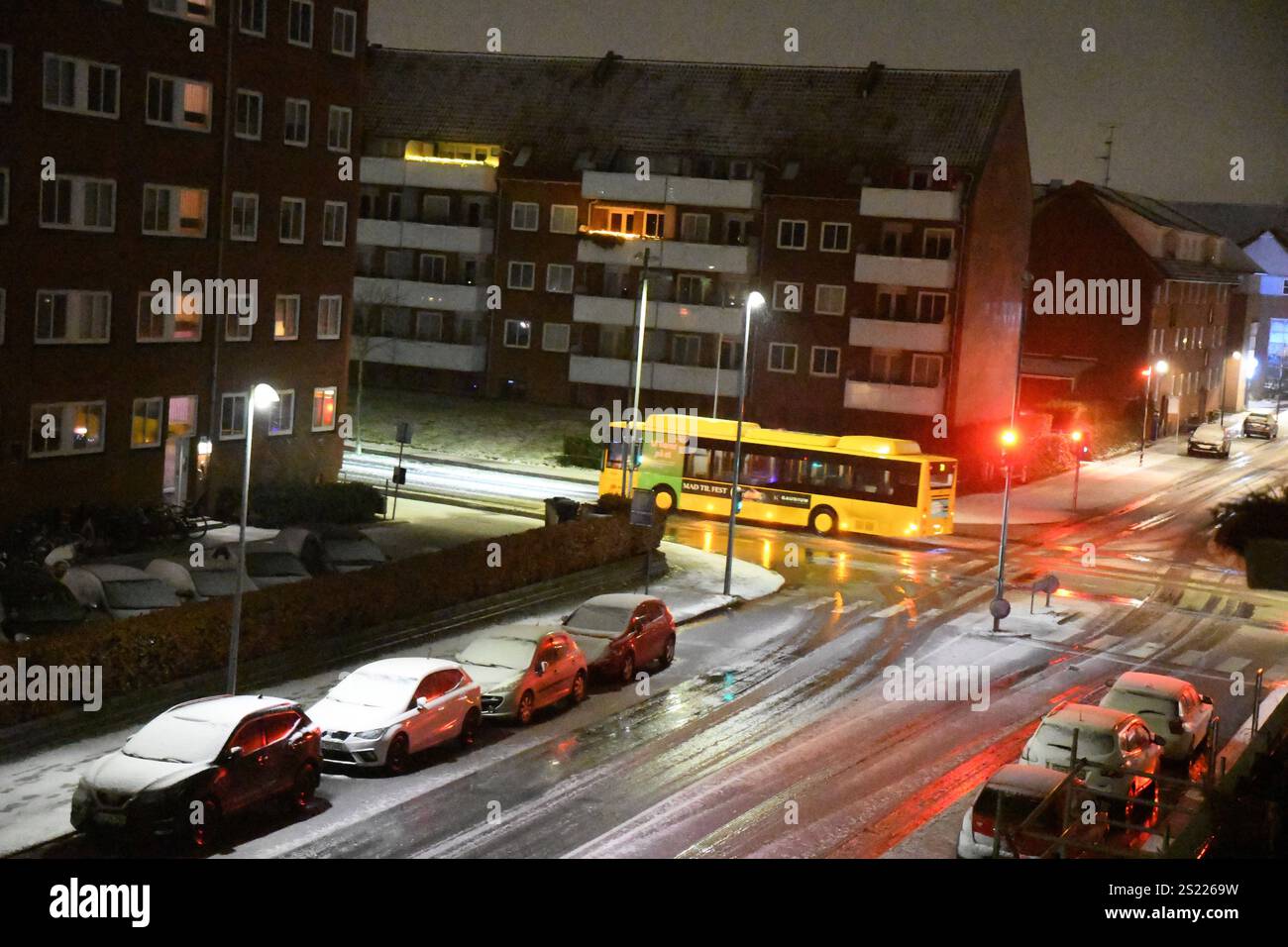 Copenhagen/ DenmarK/06JANUARY 2025/ danish weather snow fall in kastrup ...