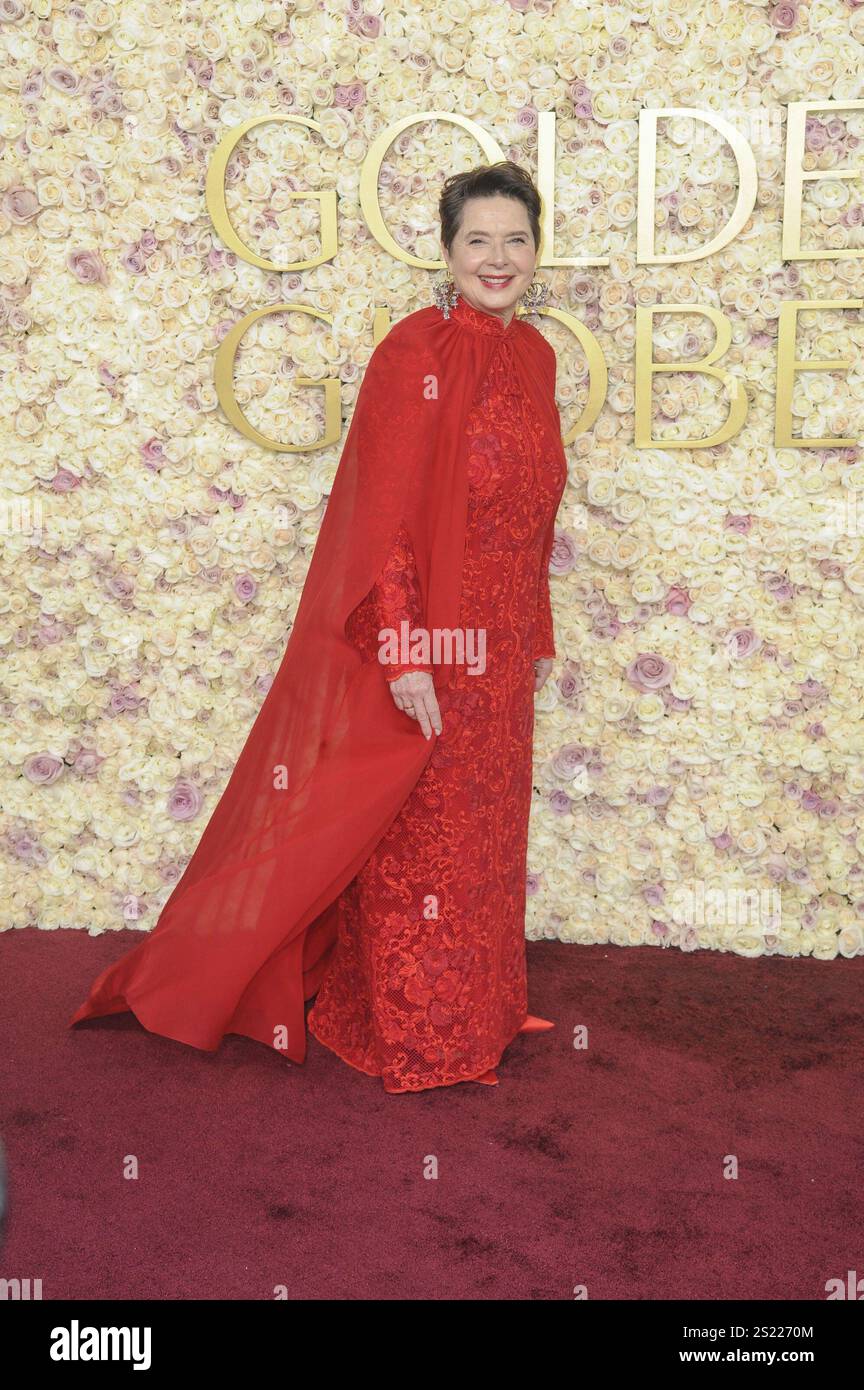 Ca. 05th Jan, 2025. Isabella Rossellini at arrivals for 82nd Golden ...