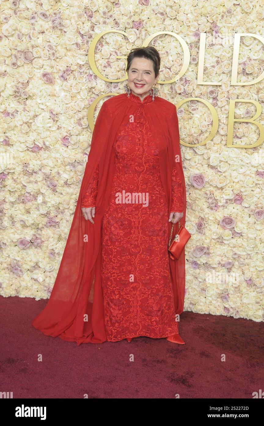 Ca. 05th Jan, 2025. Isabella Rossellini at arrivals for 82nd Golden ...