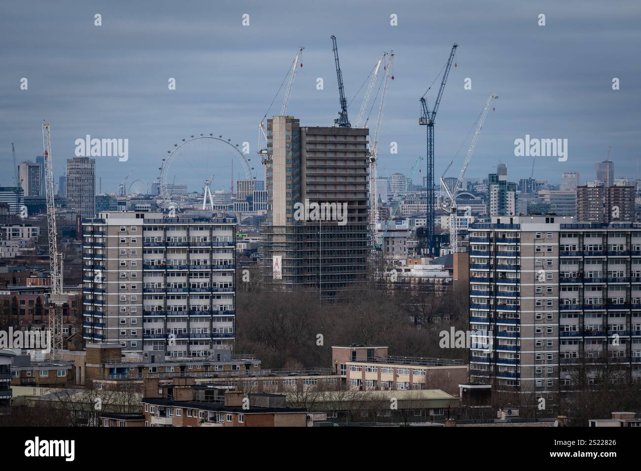 London, UK. 5th January 2025. Maydew House in Bermondsey is gradually ...