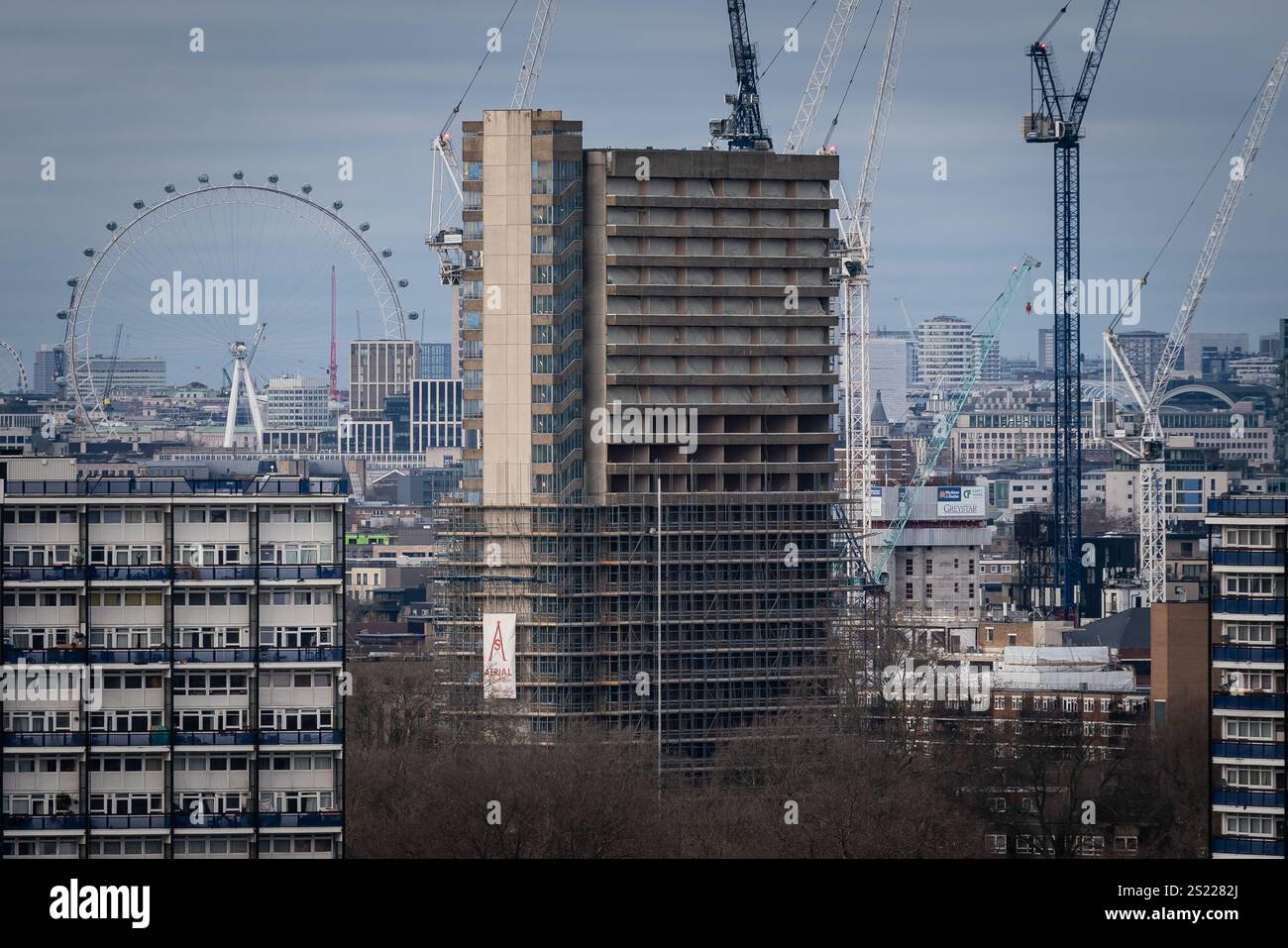 London, UK. 5th January 2025. Maydew House in Bermondsey is gradually ...