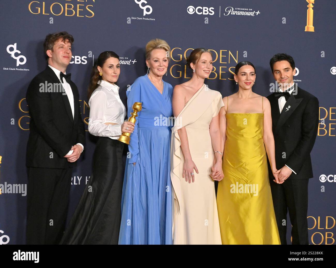 Los Angeles, United States. 05th Jan, 2025. (L-R) Adam Bricker, Jen ...