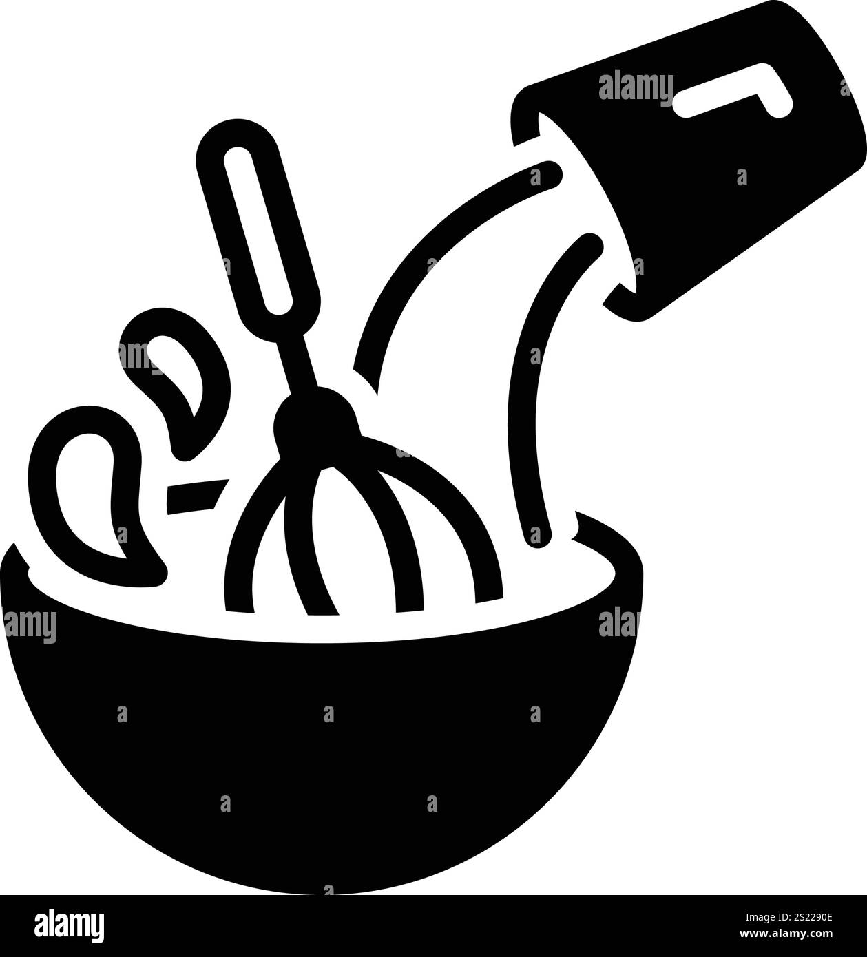 Mixing ingredient Black and White Stock Photos & Images - Alamy