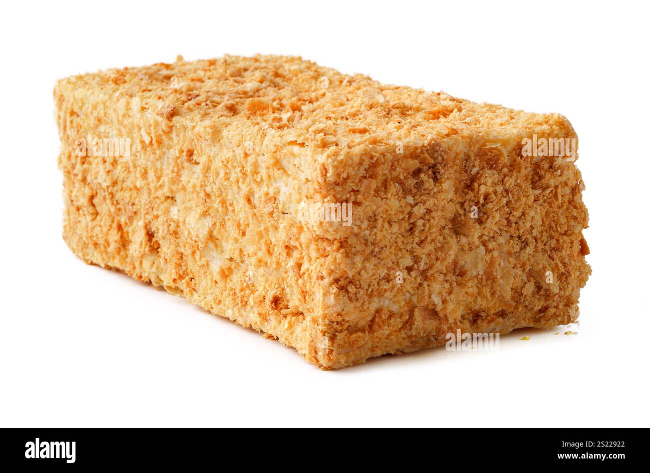 Large rectangular block of sweet dessert made from crushed nuts and ...