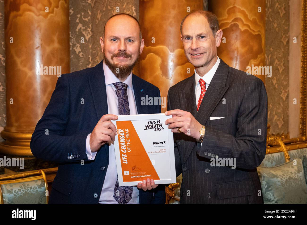 The Duke of Edinburgh with Daniel Evans-Tomkinson, Life changer of the ...