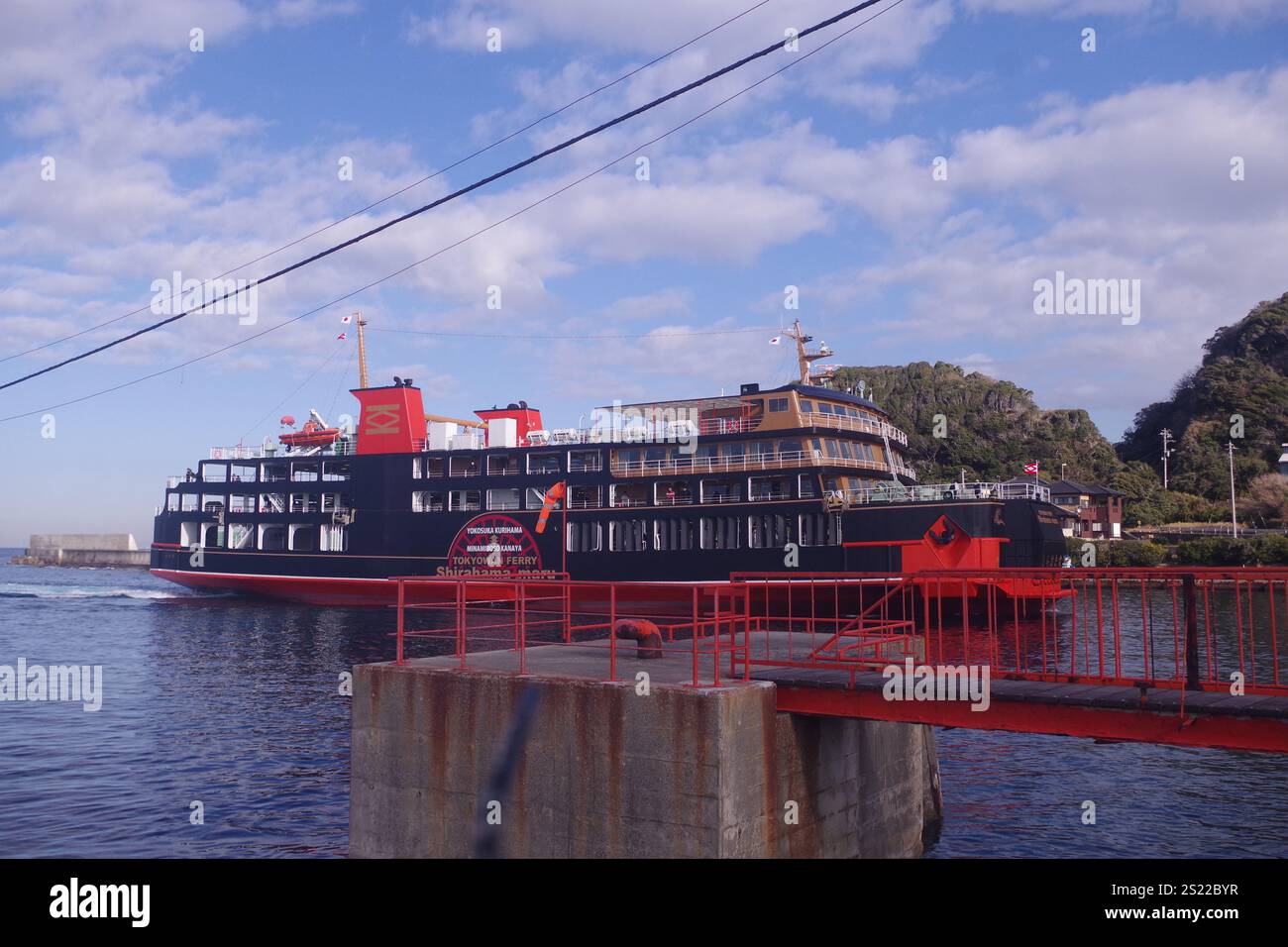Black Ship Ferry between Kurihama and Kanaya, Japan Stock Photo - Alamy