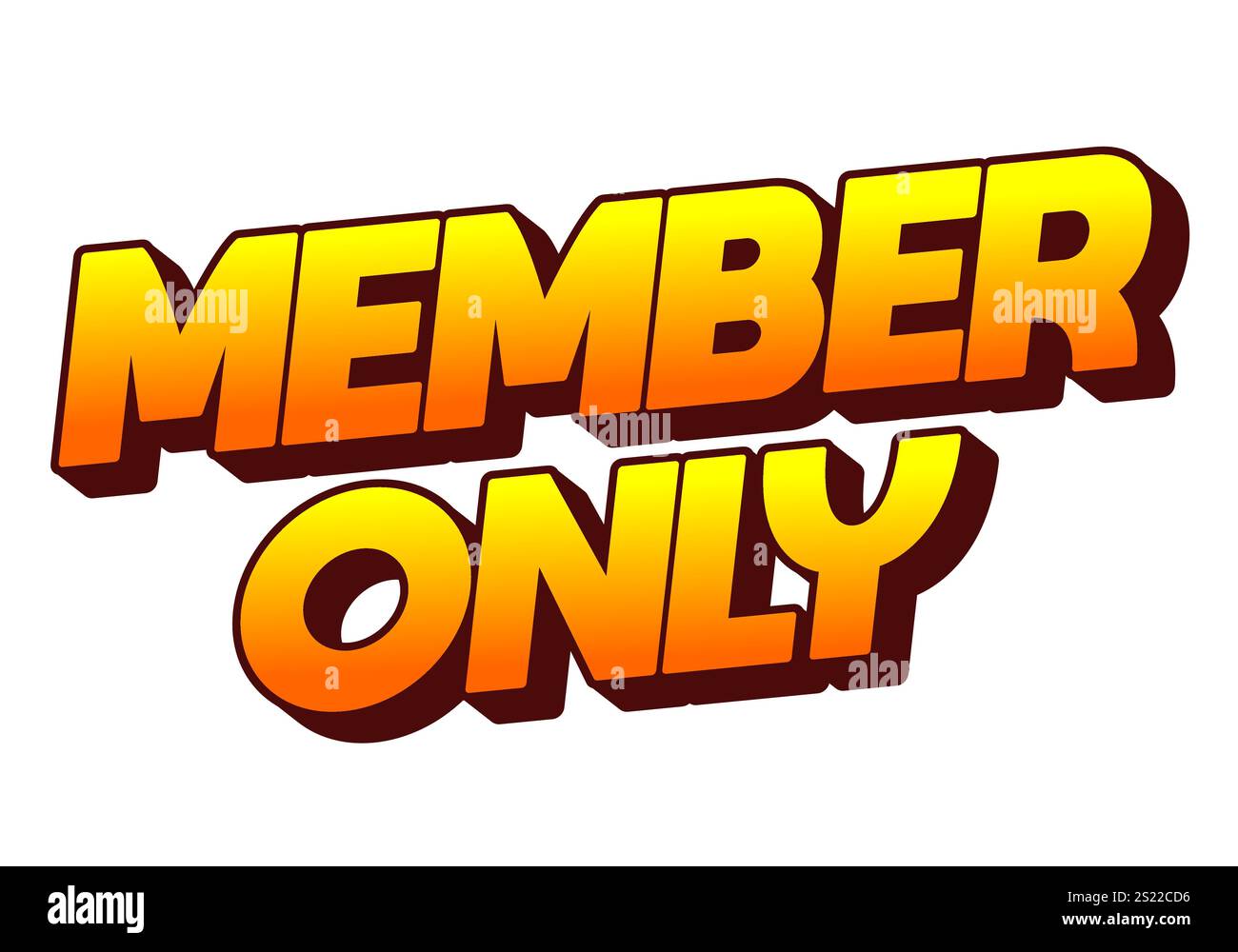 Member only. Text effect design for social media or marketing ads Stock ...