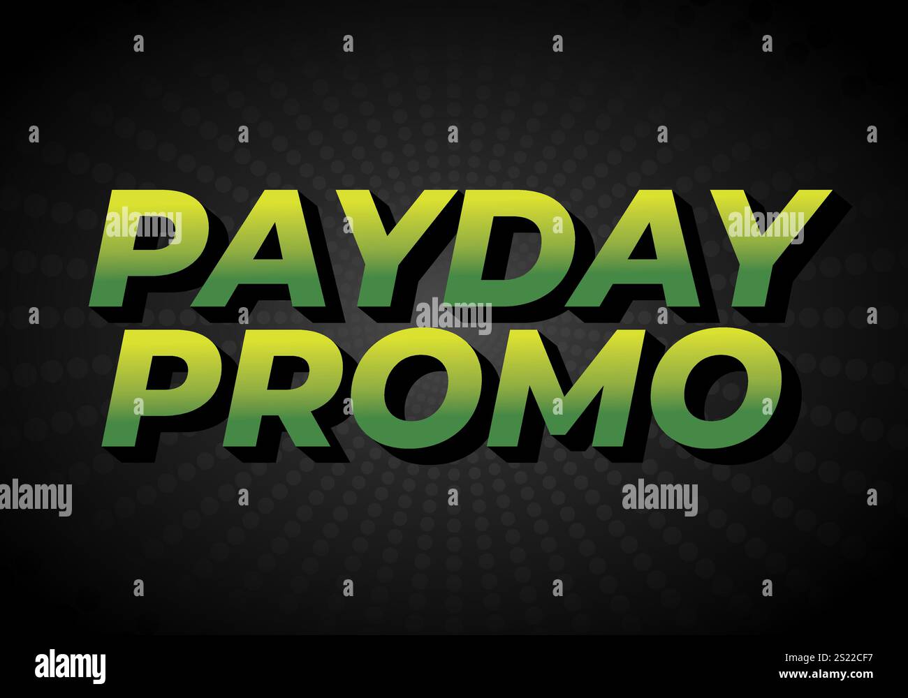 Promo day, text effect design in 3 dimensions style with modern colors ...