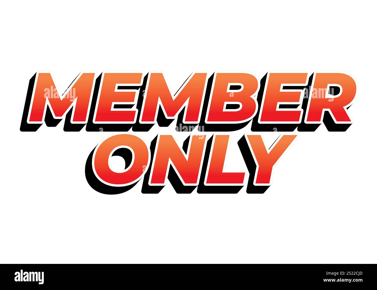 Member only. Text effect design for social media or marketing ads Stock ...