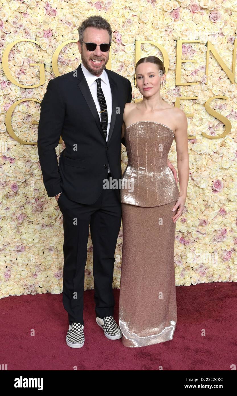 Beverly Hills, USA. 05th Jan, 2025. Dax Shepard and Kristen Bell ...