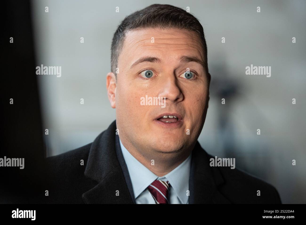 London, UK. 05 January 2025. Health Secretary Wes Streeting seen ...