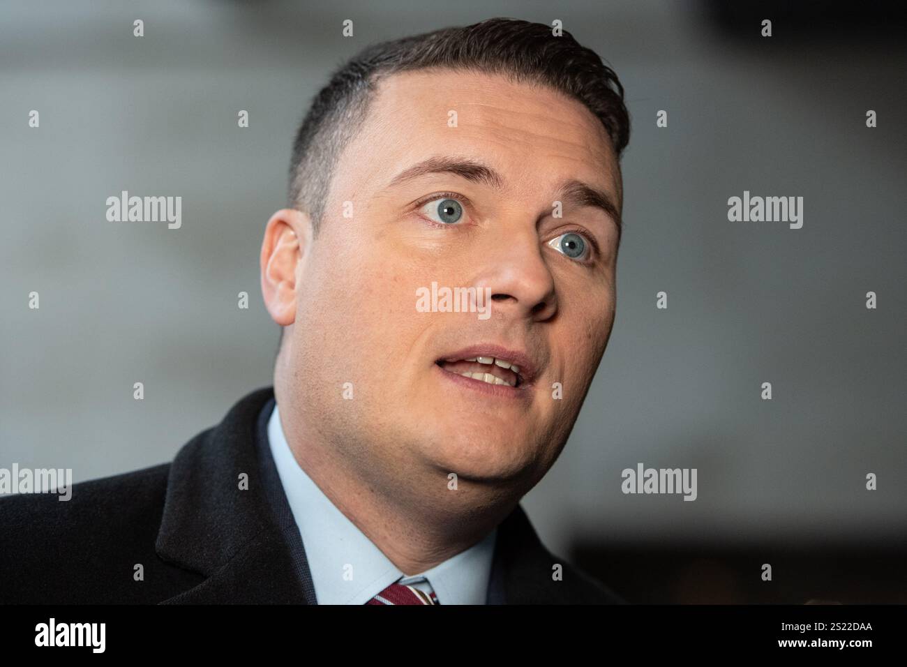 London, UK. 05 January 2025. Health Secretary Wes Streeting seen ...