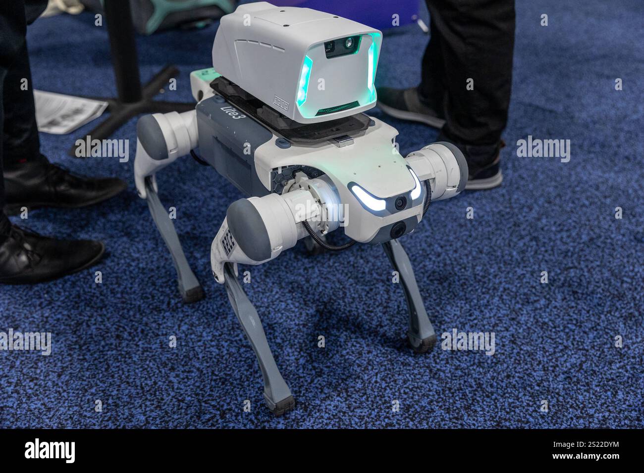 Las Vegas, USA. 05th Jan, 2025. An autonomous robot, by R2C2, presented ...