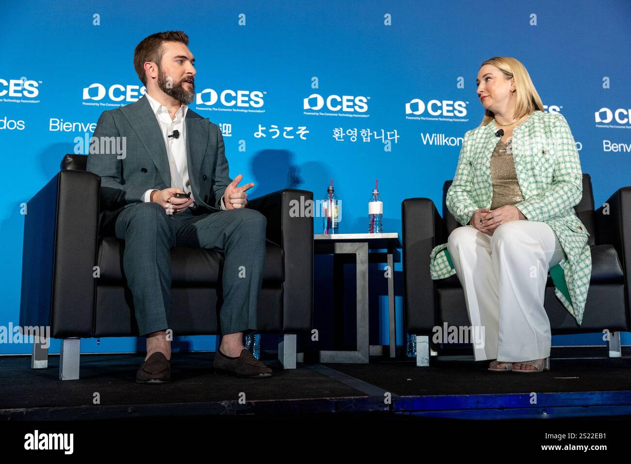 Brian Comiskey (L), and Melissa Harrison, preview CES 2025 Tech Trends ...
