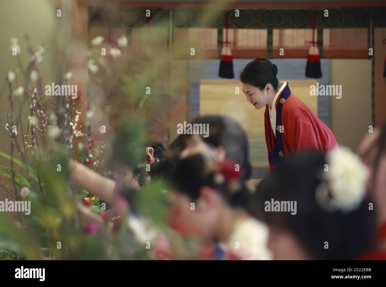 Ikenobo Senko, headmaster-designate of the Ikenobo school of Japanese ...