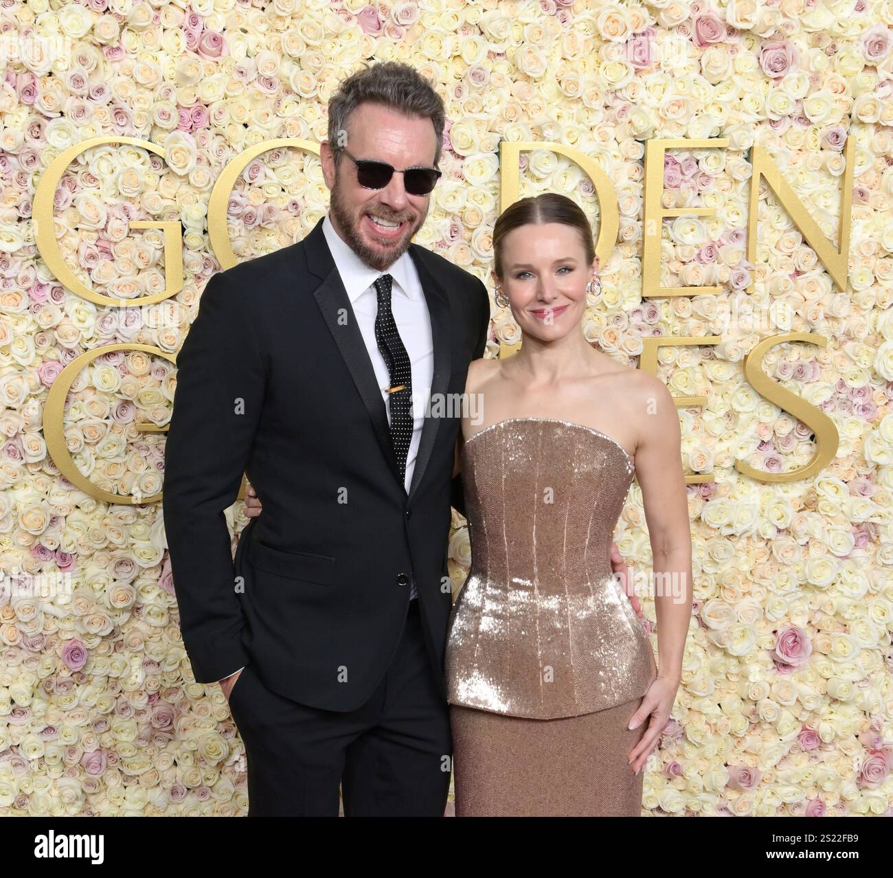 Beverly Hills, USA. 05th Jan, 2025. Dax Shepard and Kristen Bell ...