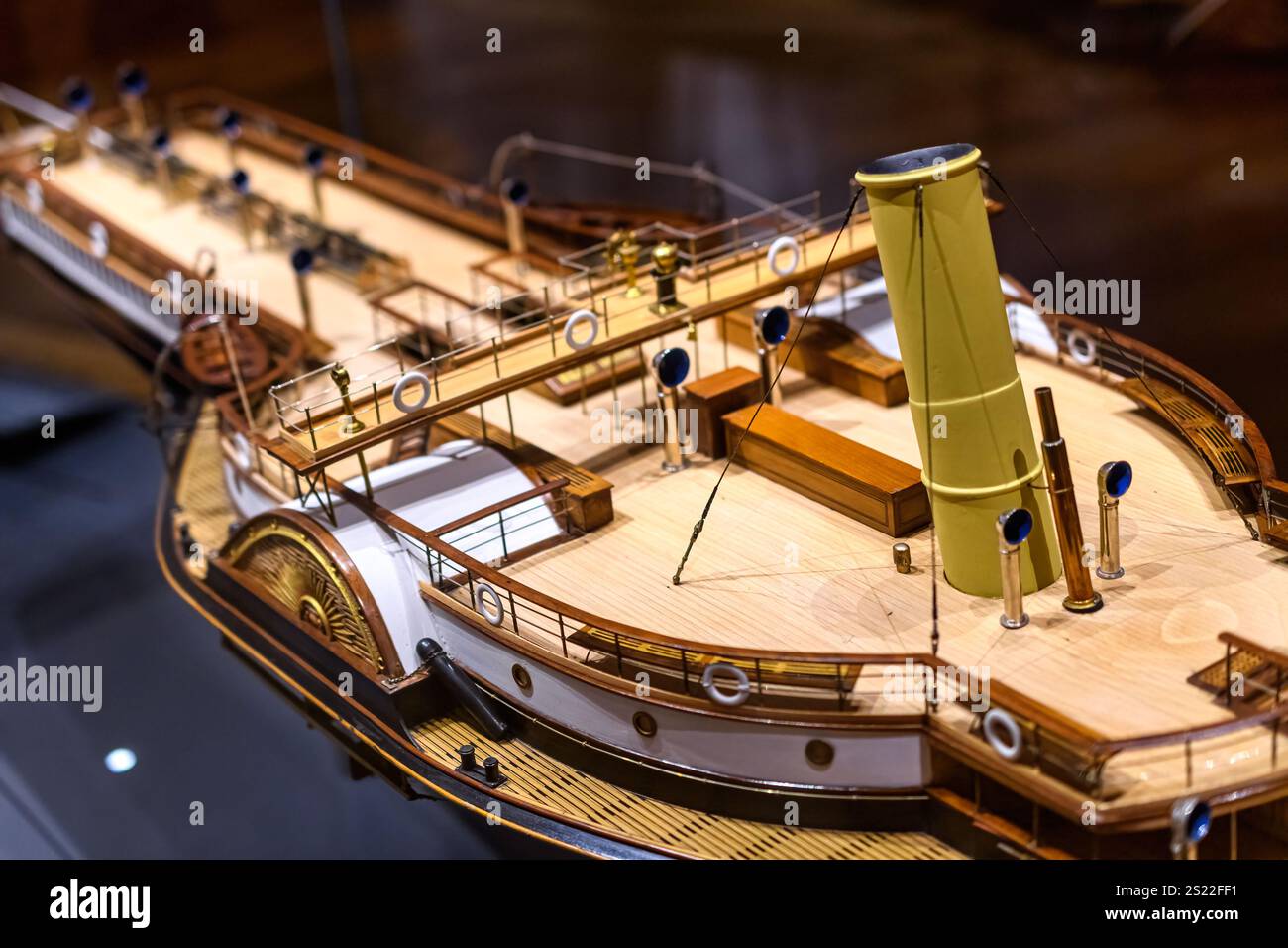 Model detail of the British Paddle Steamer Clacton Belle (1890 ...