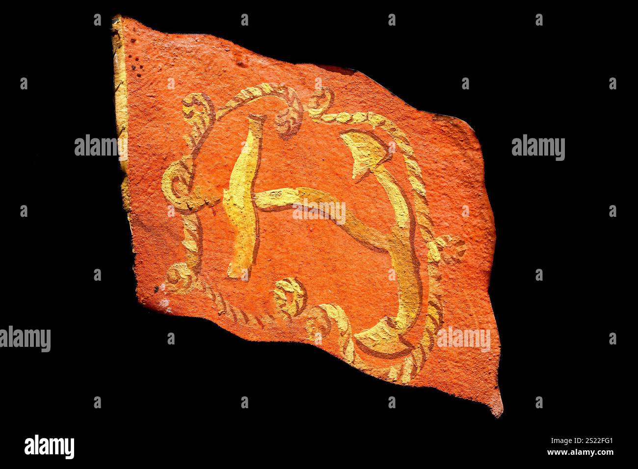 Ancient flag of the British Navy, displayed in the Art Gallery of ...