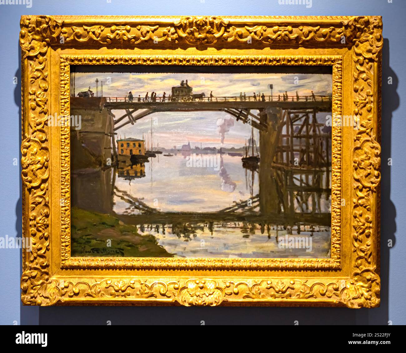 Painting The Wooden Bridge by Claude Monet, displayed in the Art ...