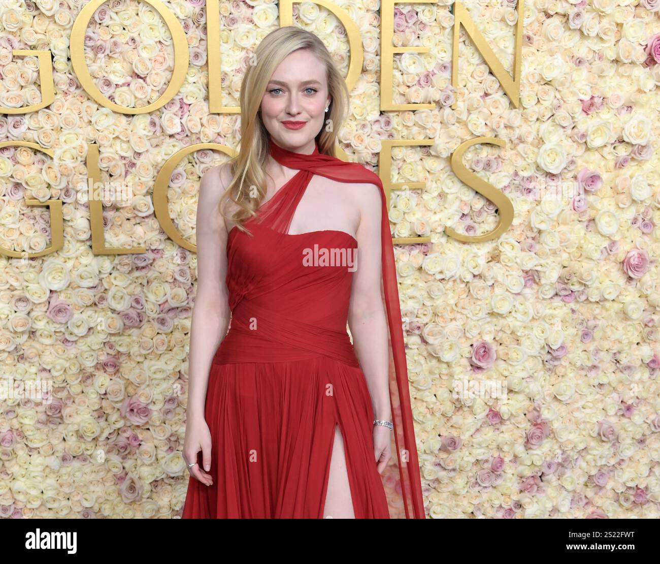 Beverly Hills, USA. 05th Jan, 2025. Dakota Fanning arriving to the 82nd ...