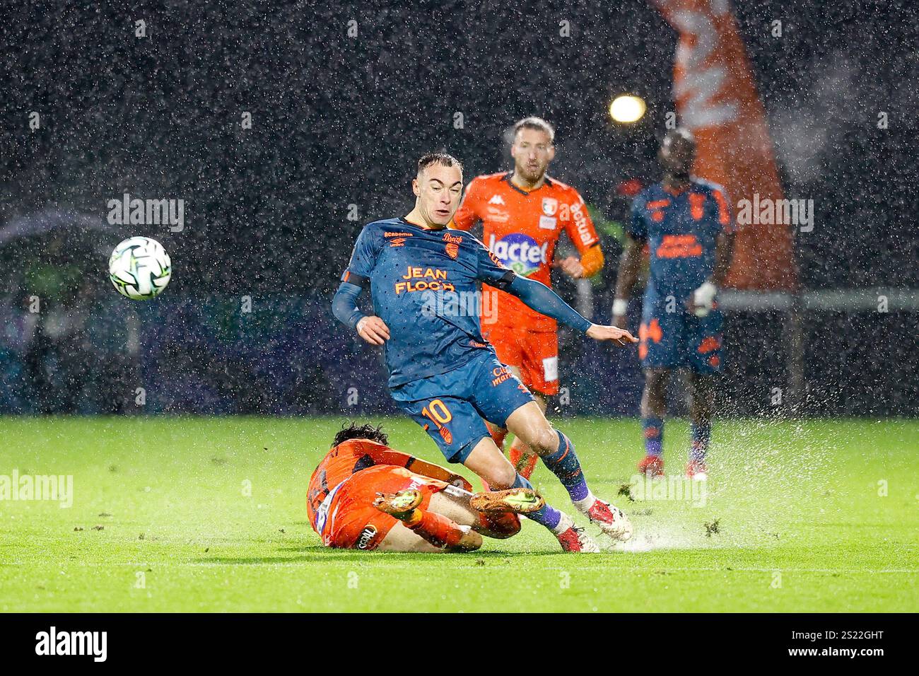 10 Pablo PAGIS (fcl) during the Ligue 2 BKT between Laval and Lorient ...