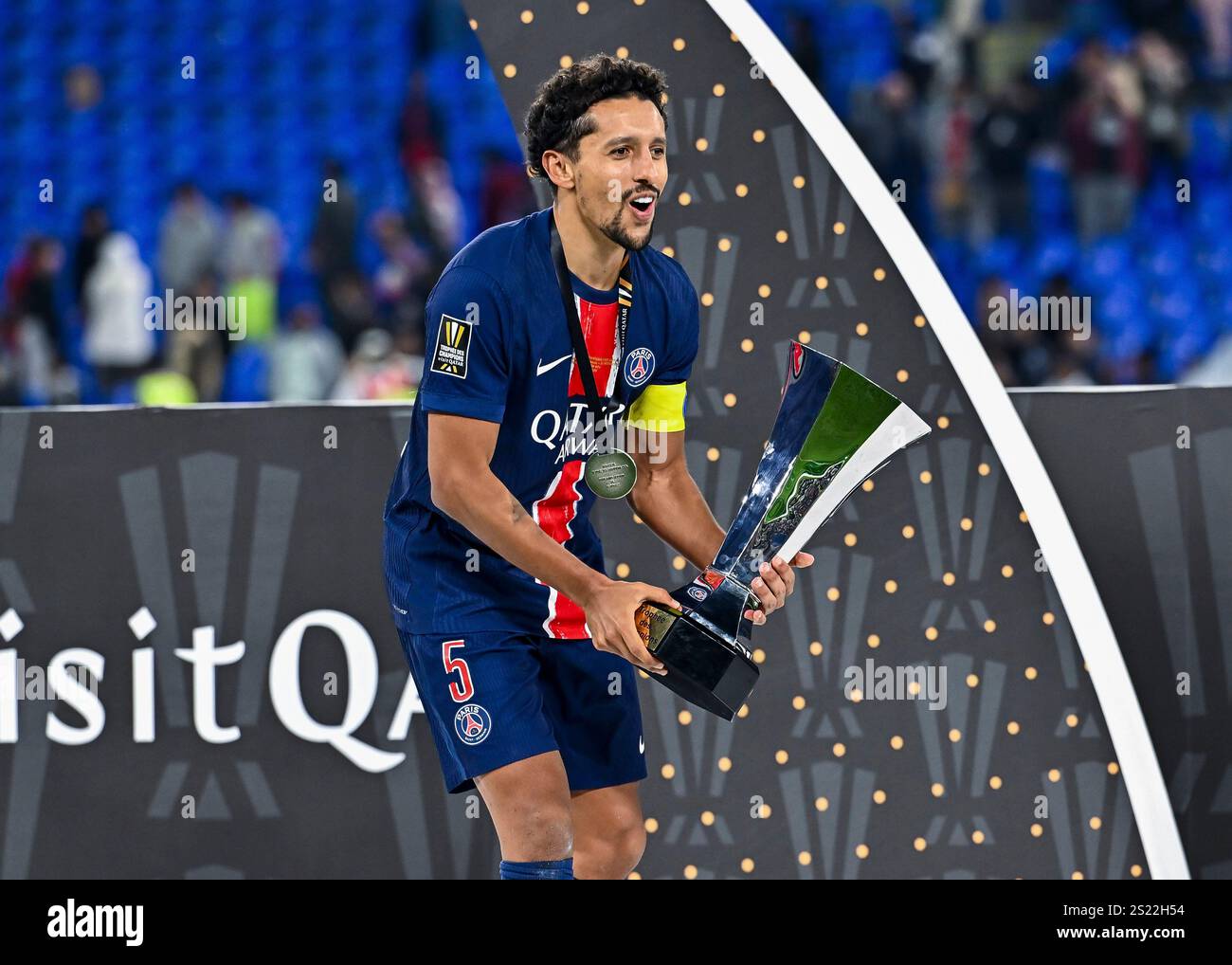 Doha. 5th Jan, 2025. Paris Saint-Germain's captain Marquinhos ...