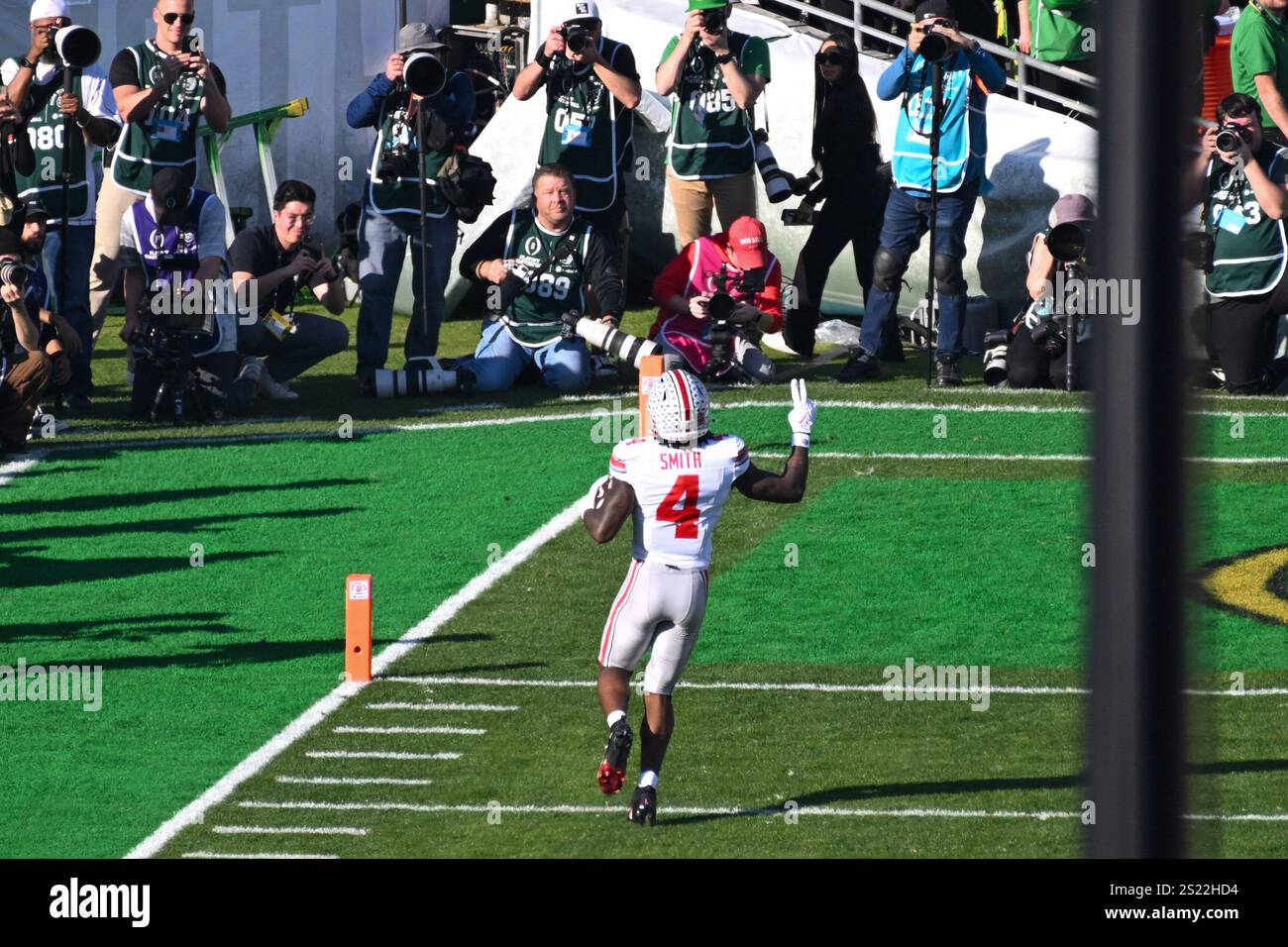 Ohio State Buckeyes wide receiver Jeremiah Smith (4) during the Rose ...