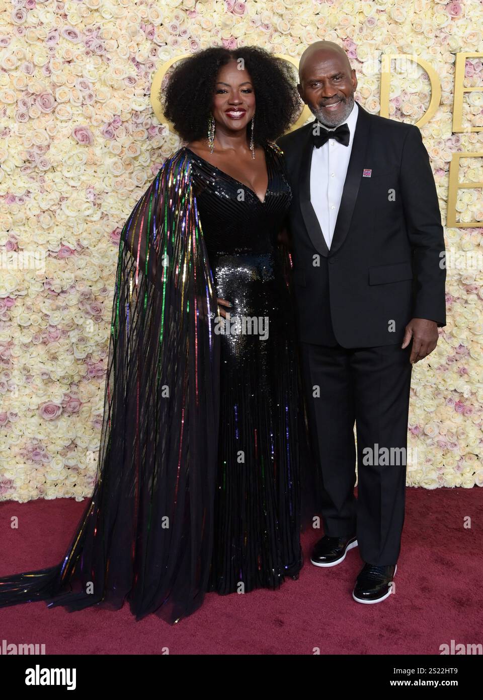 Beverly Hills, USA. 05th Jan, 2025. Julius Tennon and Viola Davis ...