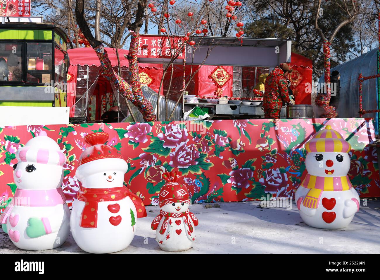 Tourists enjoy winter time at an ice and snow park in Shenyang City ...