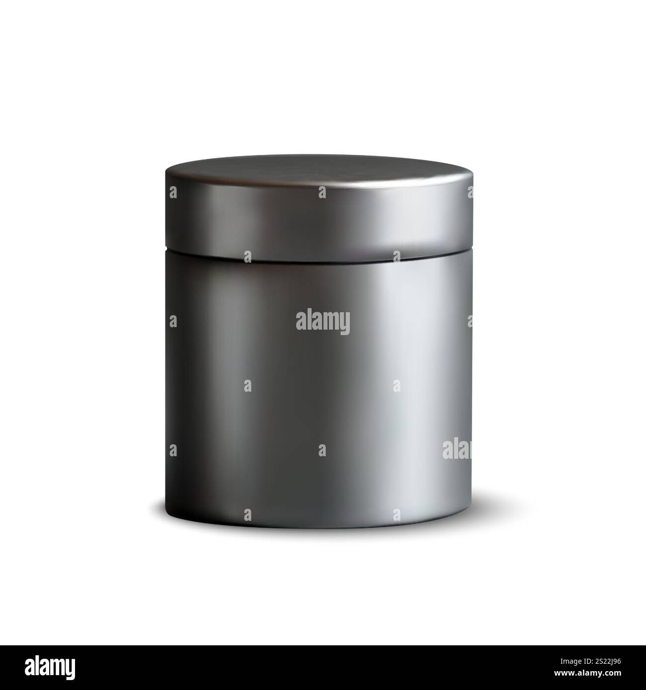 Minimalistic Aluminum Metal Jar with Lid Ideal for Cosmetic Packaging ...