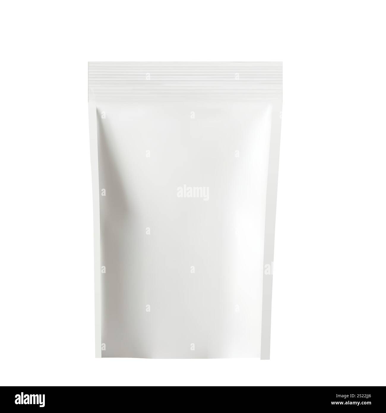 Minimalist White Stand-Up Pouch Packaging Mockup for Food, Cosmetics ...