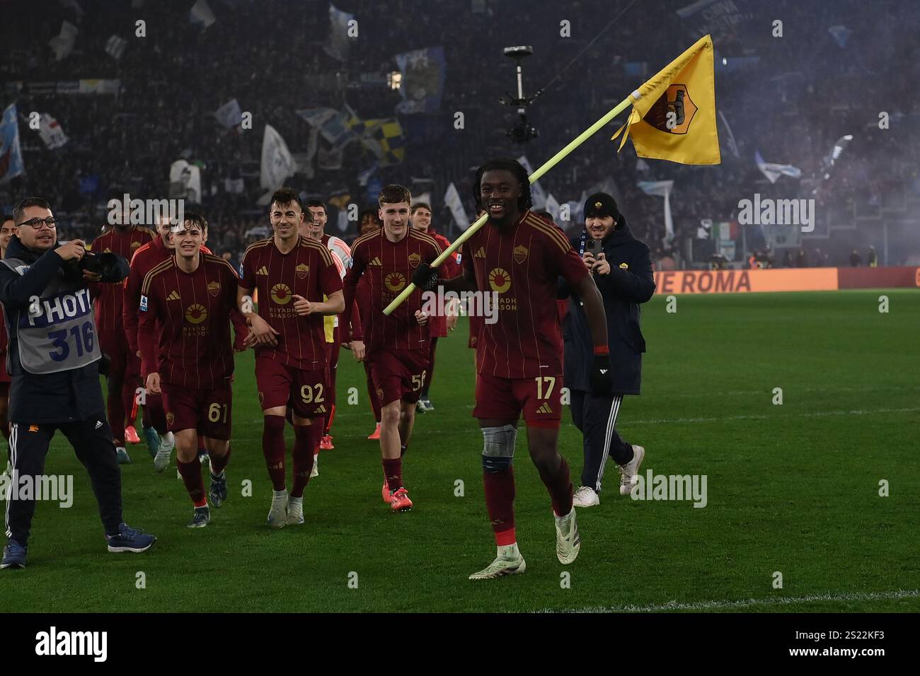 Kouadio Kone (Roma) during the Italian "Serie A" match between Roma 2-0 ...