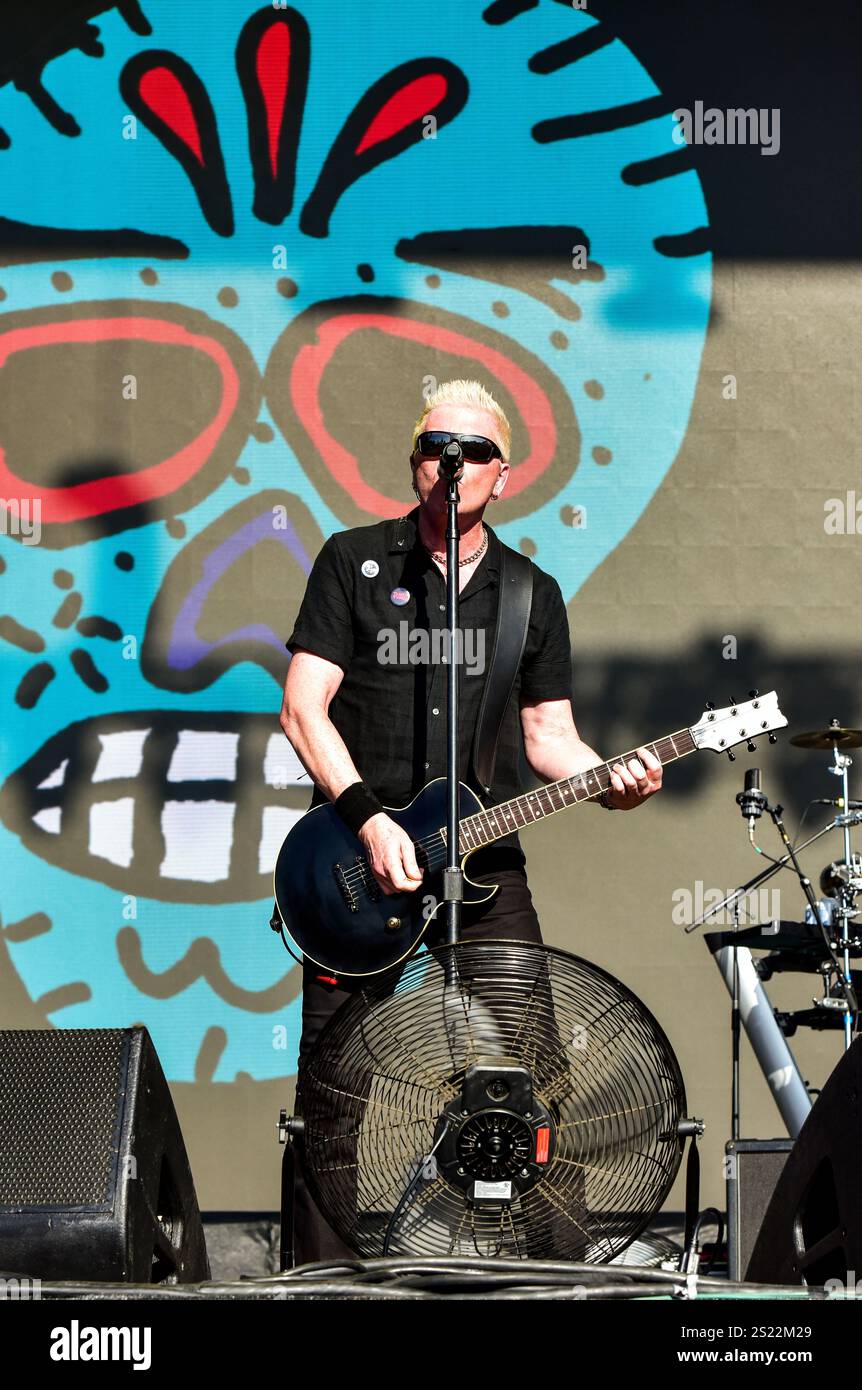 Dexter Holland of The offspring on stage at BottleRock Music Festival ...