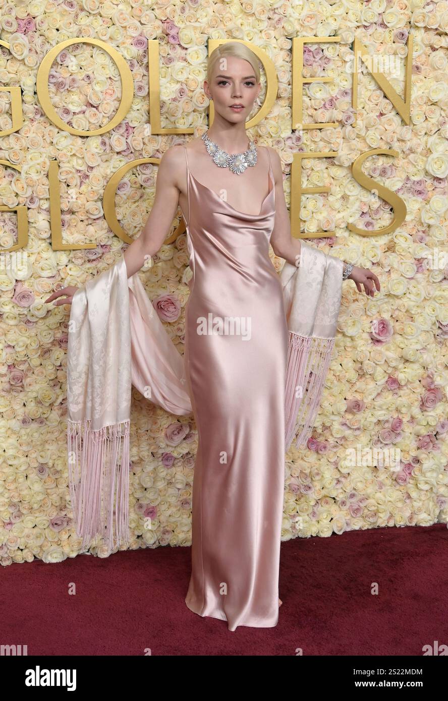 Anya Taylor-Joy arriving to the 82nd Annual Golden Globe Awards at the ...
