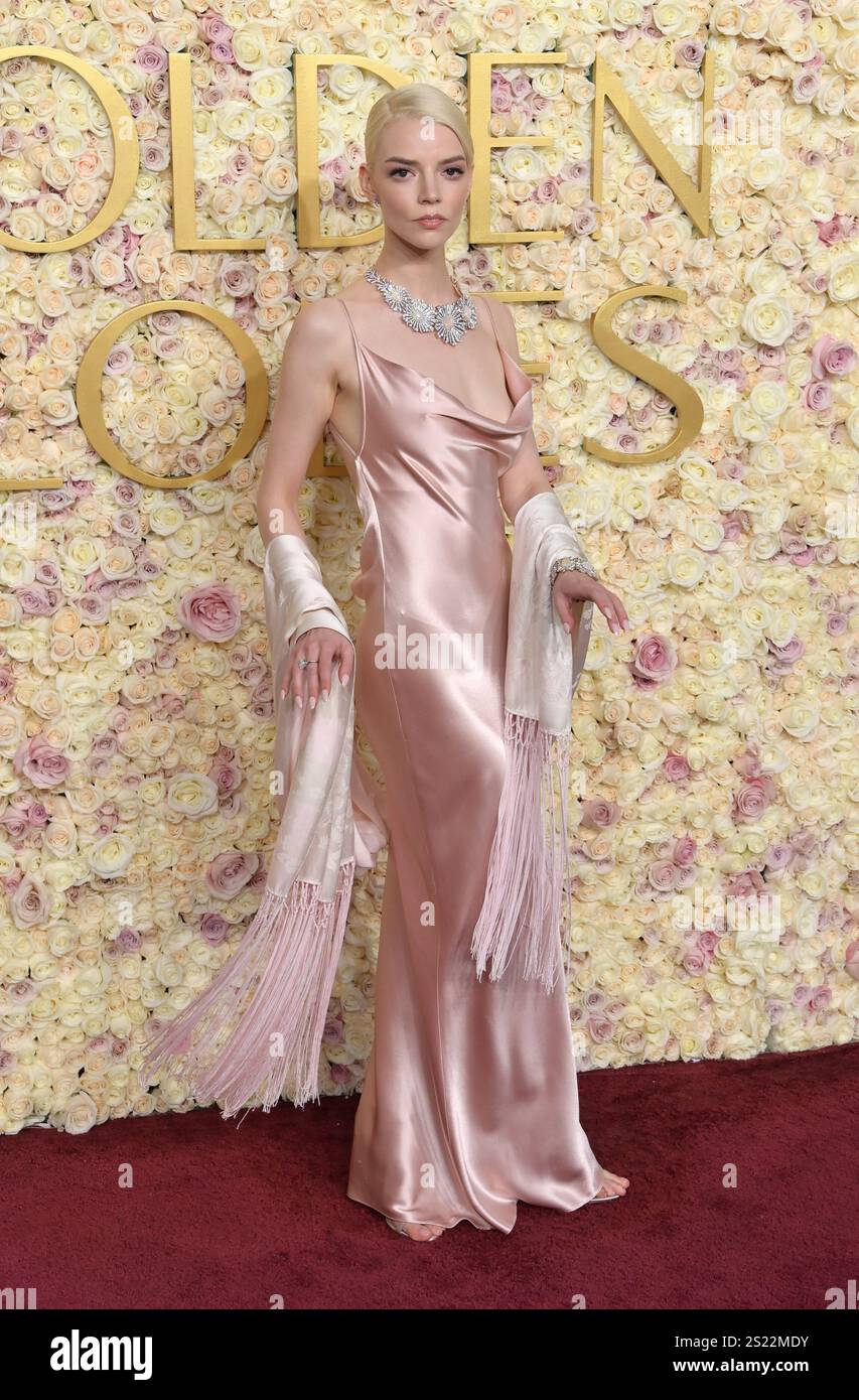 Beverly Hills, USA. 05th Jan, 2025. Anya Taylor-Joy arriving to the ...