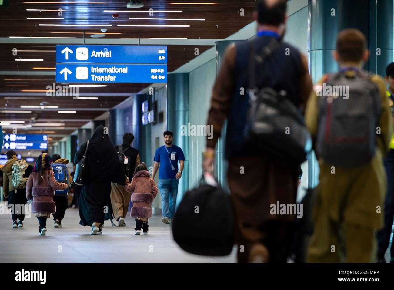 This photo provided by U.S. Embassy, Philippines, shows the arrival of ...