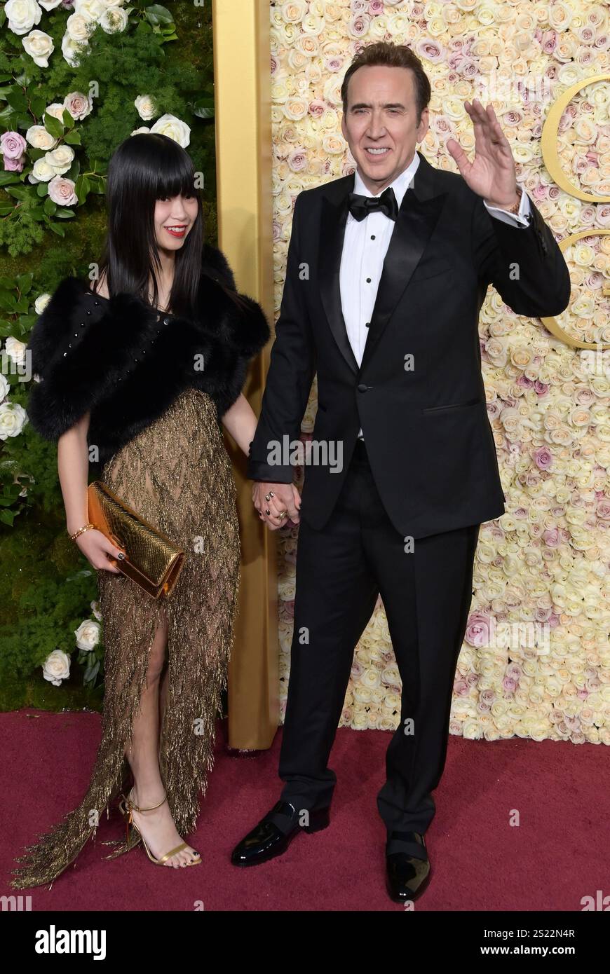 Beverly Hills, USA. 05th Jan, 2025. Nicolas Cage and Riko Shibata ...