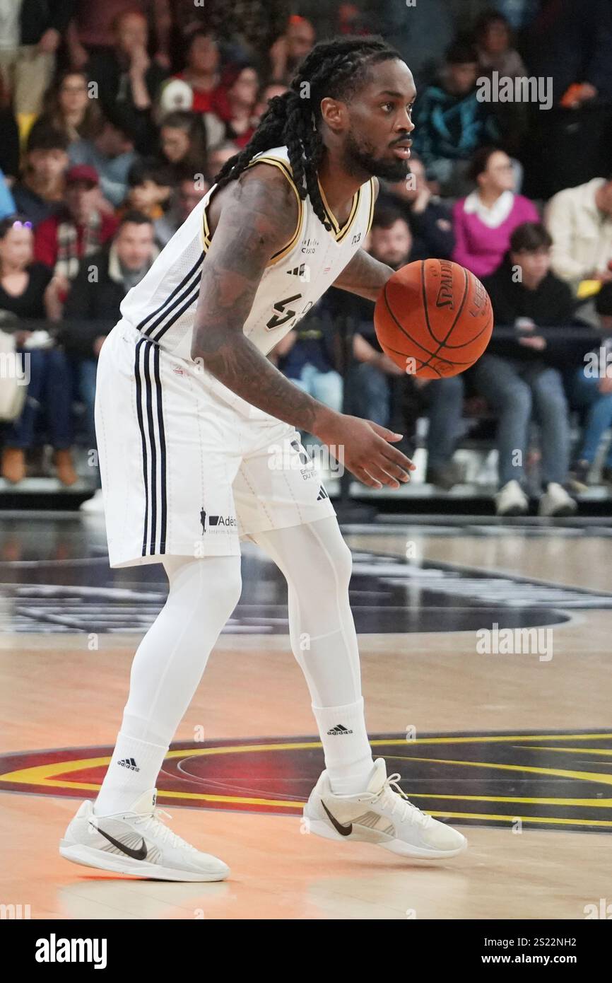 La Rochelle, France. 05th Jan, 2025. Paris Lee of ASVEL Lyon ...
