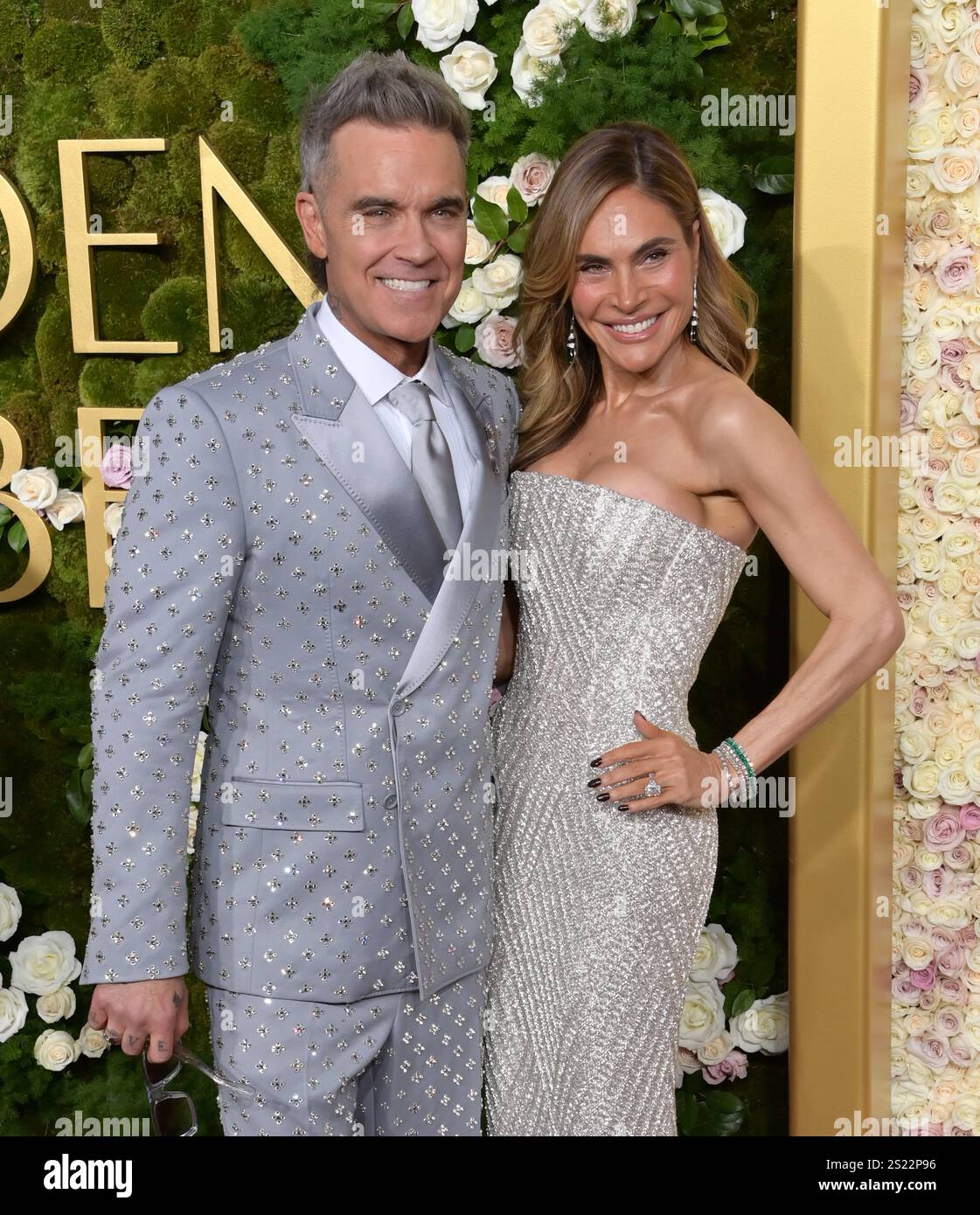 Beverly Hills, USA. 05th Jan, 2025. Robbie Williams and Ayda Field ...