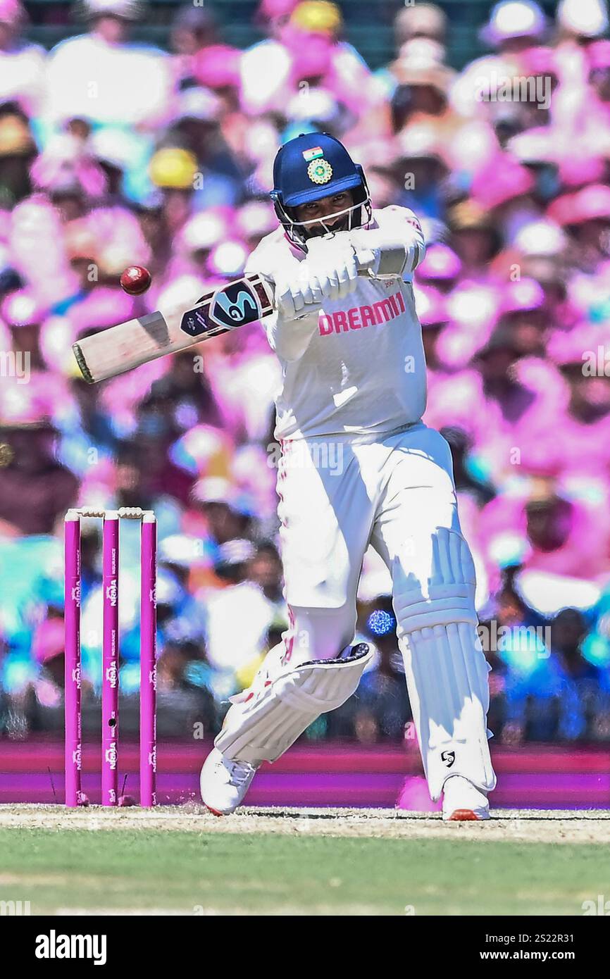 Jasprit Bumrah of India bats during day three of the Fifth Men's Test ...
