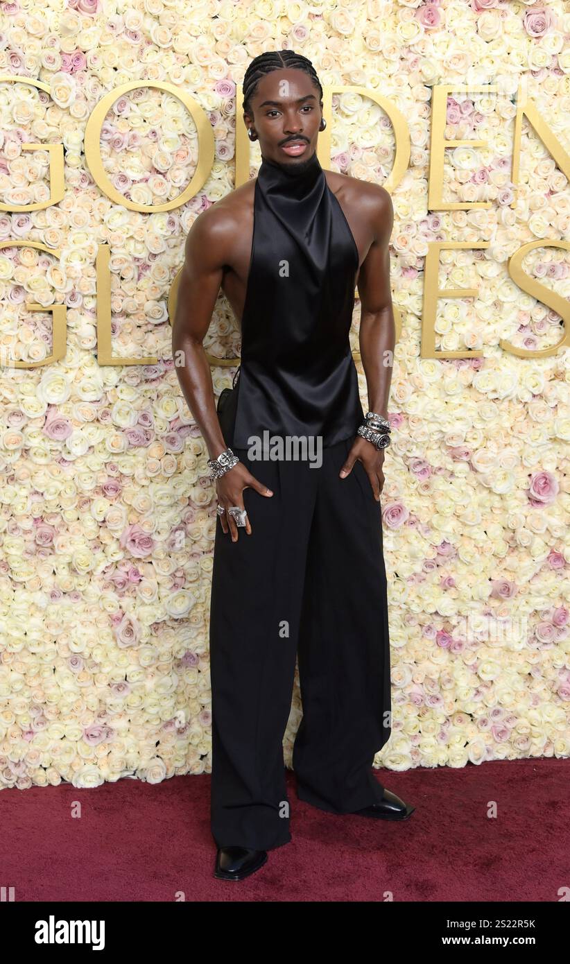 Beverly Hills, USA. 05th Jan, 2025. Alton Mason arriving to the 82nd ...