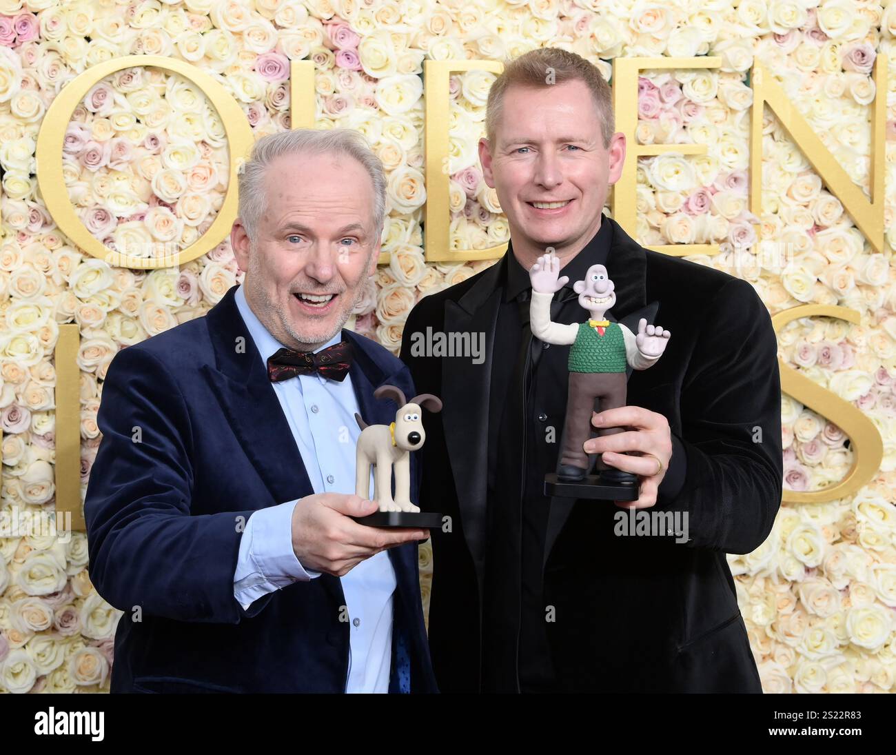 Beverly Hills, USA. 05th Jan, 2025. Nick Park and Merlin Crossingham ...