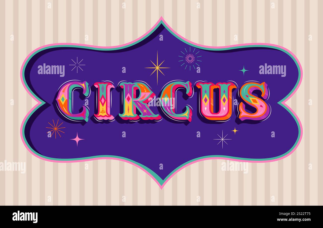 Colorful circus banner background Stock Vector Image & Art - Alamy