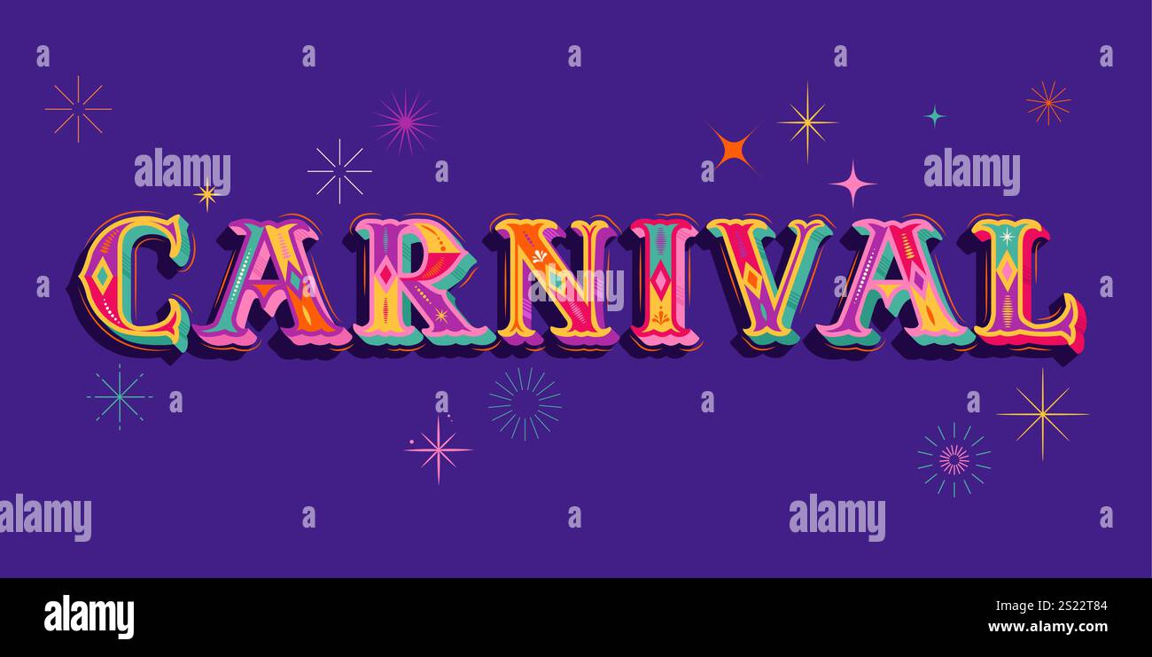 Colorful carnival banner background Stock Vector Image & Art - Alamy