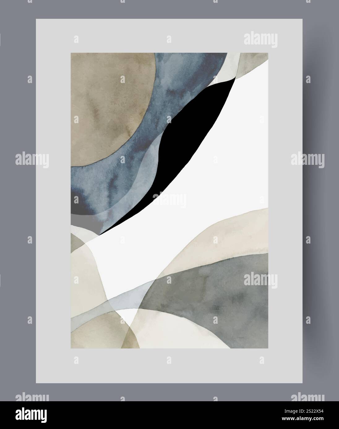 Beautiful creative poster with minimalist design, for interior of ...